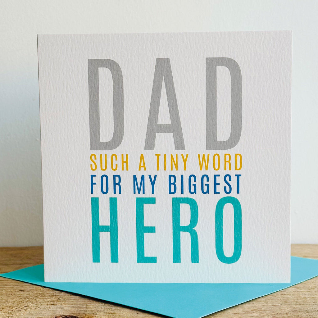 Dad My Biggest Hero Greeting Card – Megan Claire