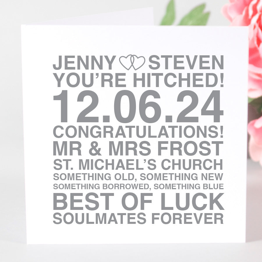 Personalised Wedding Card – Megan Claire
